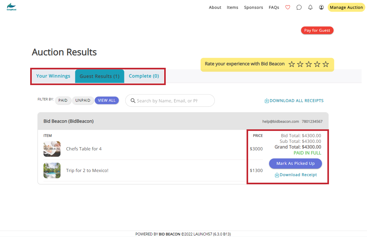 Closing Your Auction - Bid Beacon