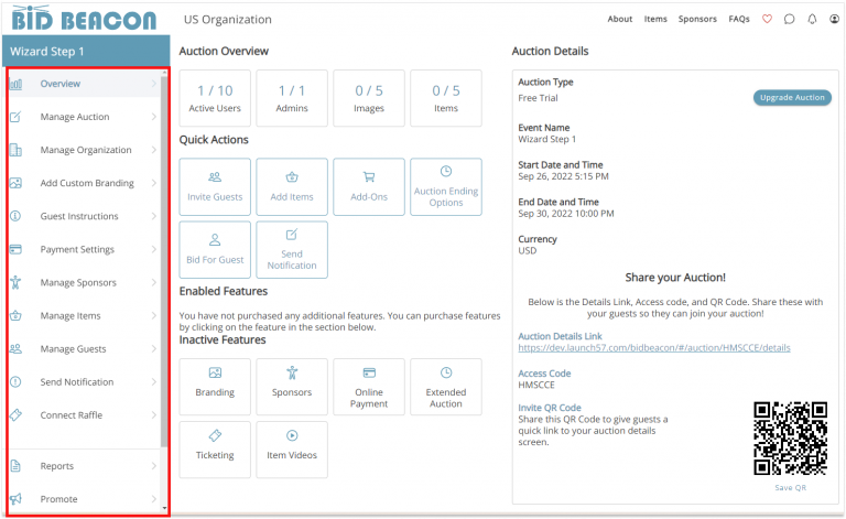 Admin Auction Guide - Bid Beacon