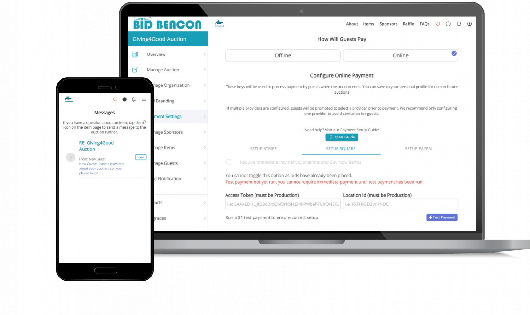 How Our Online Silent Auction Fundraising App Works