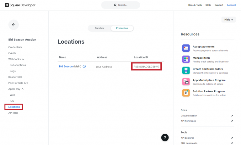 Setting Up With Square - Bid Beacon